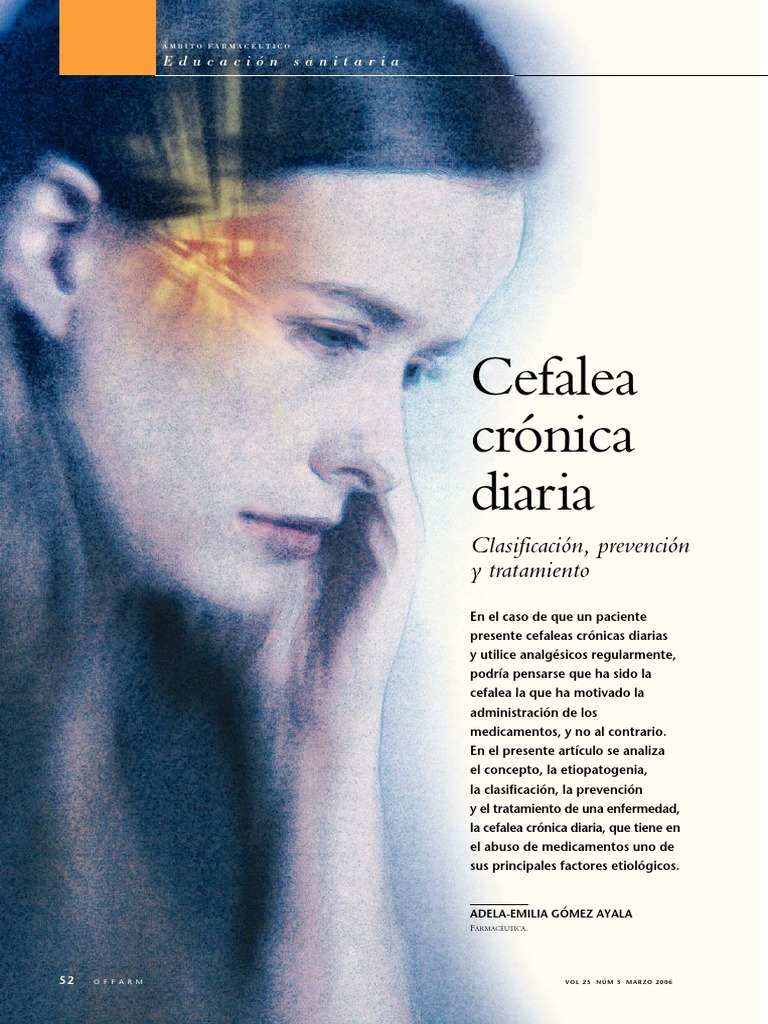 Cefalea Cronica Diaria | PDF | Migraña | Dolor de cabeza