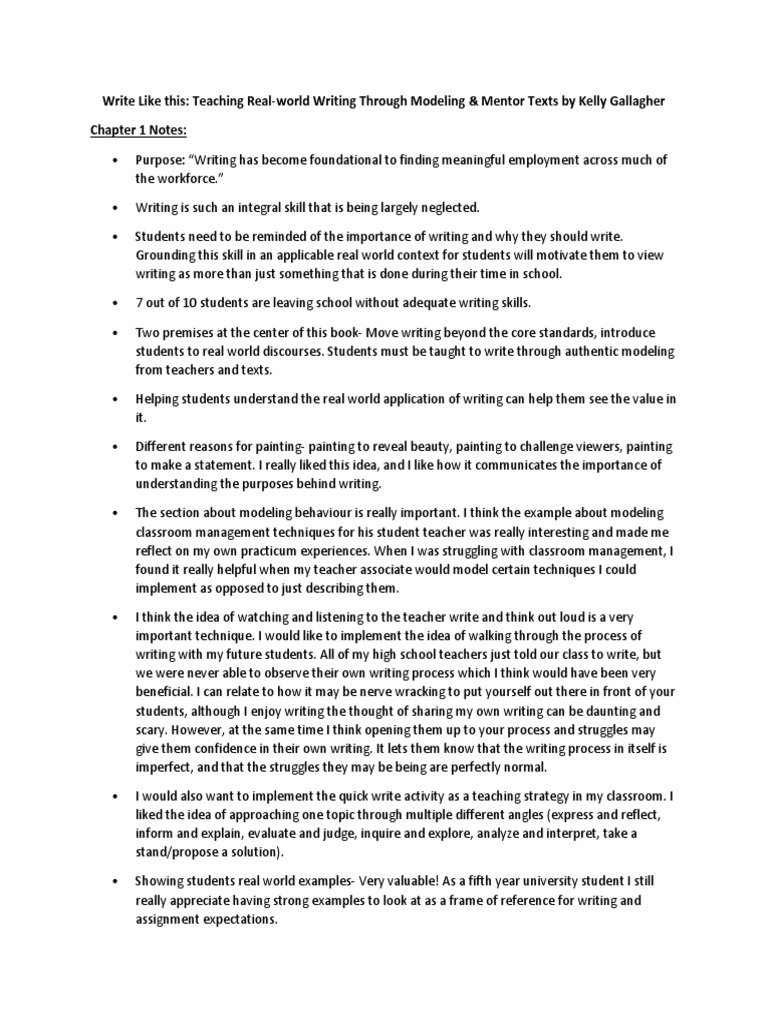 Write Like This | PDF | Curriculum | Essays