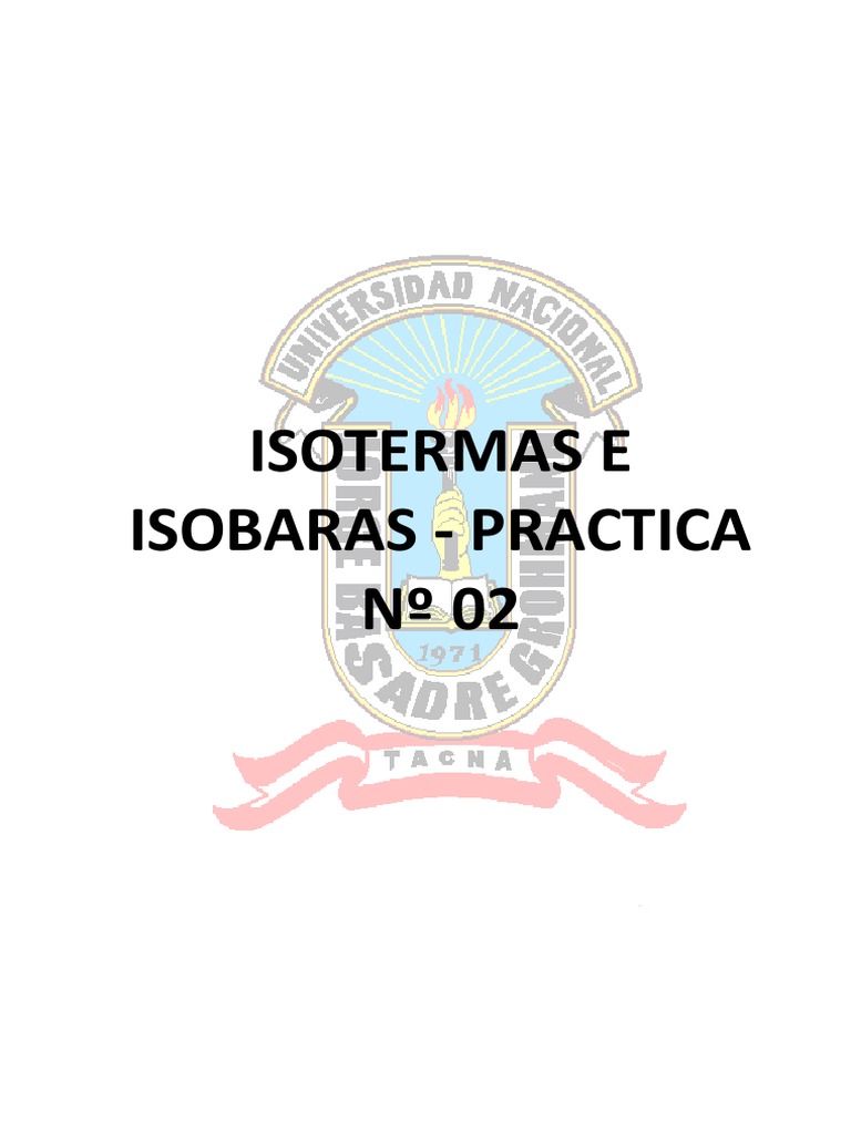 Isobaras e Isotermas | PDF | Temperatura | Ciencias fisicas