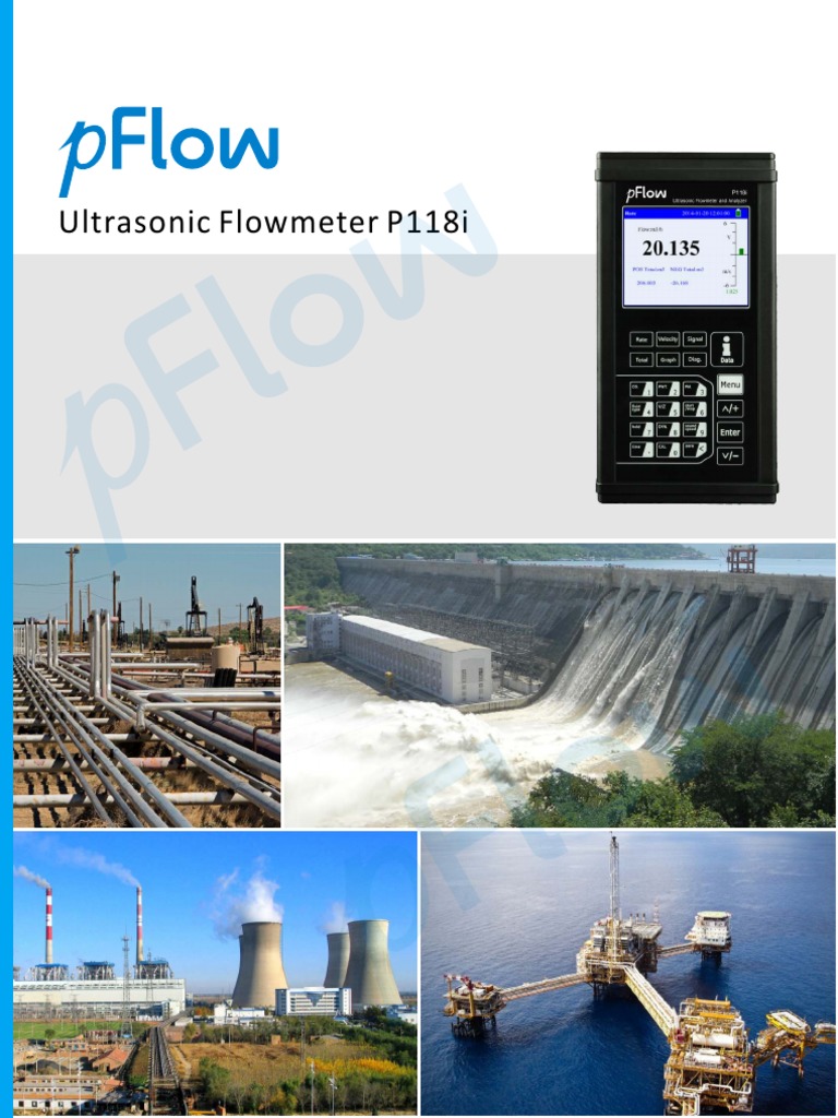 INSTRUMENSERVIS SAS-MEDIDOR DE FLUJO ULTRASÓNICO PORTÁTIL PFLOW P118i ...