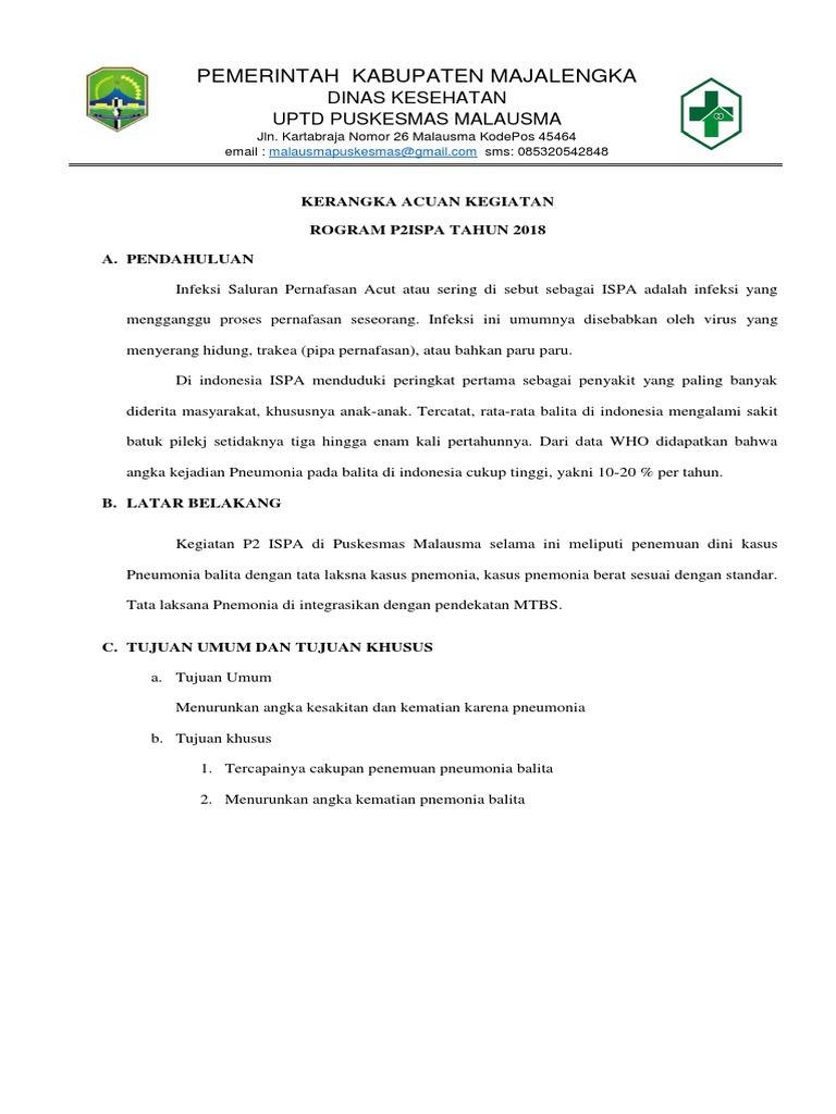 Kak Dan p2 Ispa 2018 Dan Rencana Kegiatan | PDF