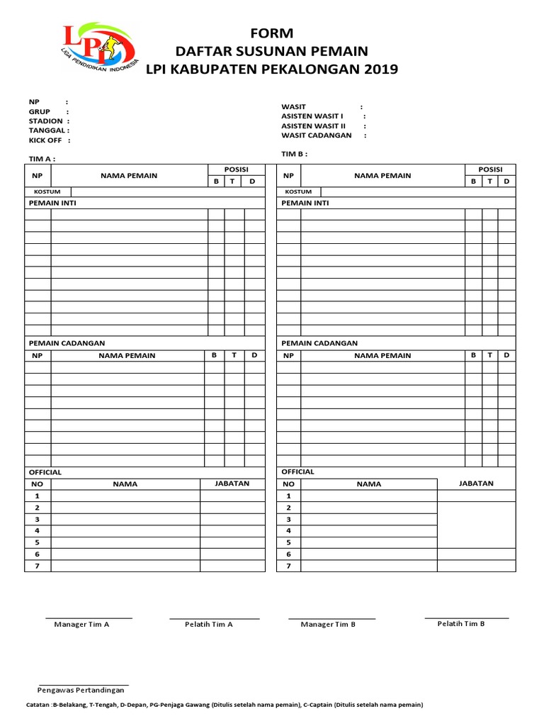 Form DSP Lpi 2019 | PDF