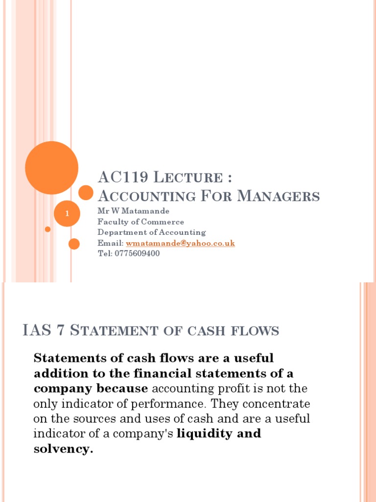 AC119 Cashflow Statement | PDF | Cash Flow Statement | Dividend