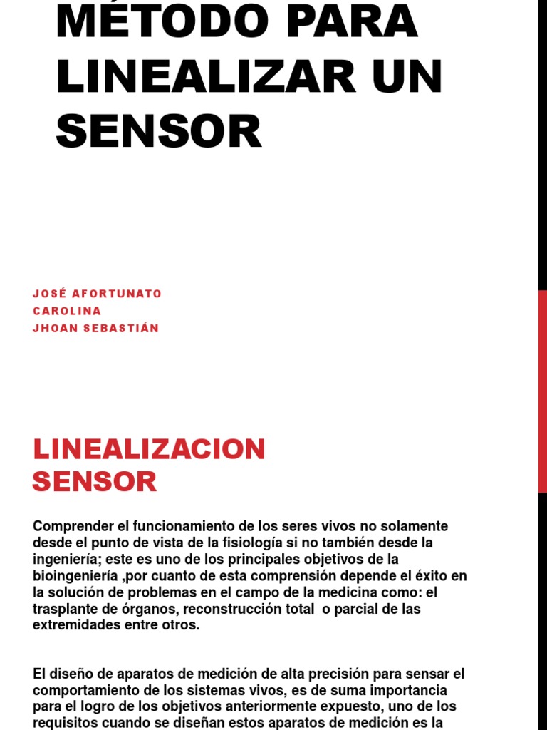 Método para Linealizar Un Sensor | PDF