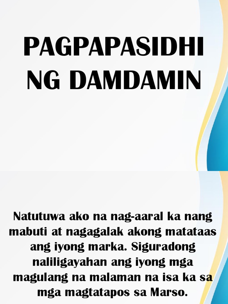 Pagpapasidhi NG Damdamin | PDF
