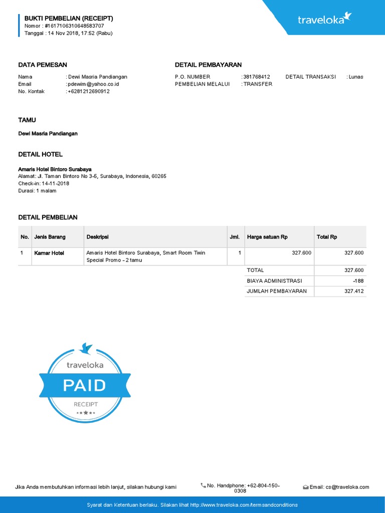 Bill Hotel PDF | PDF