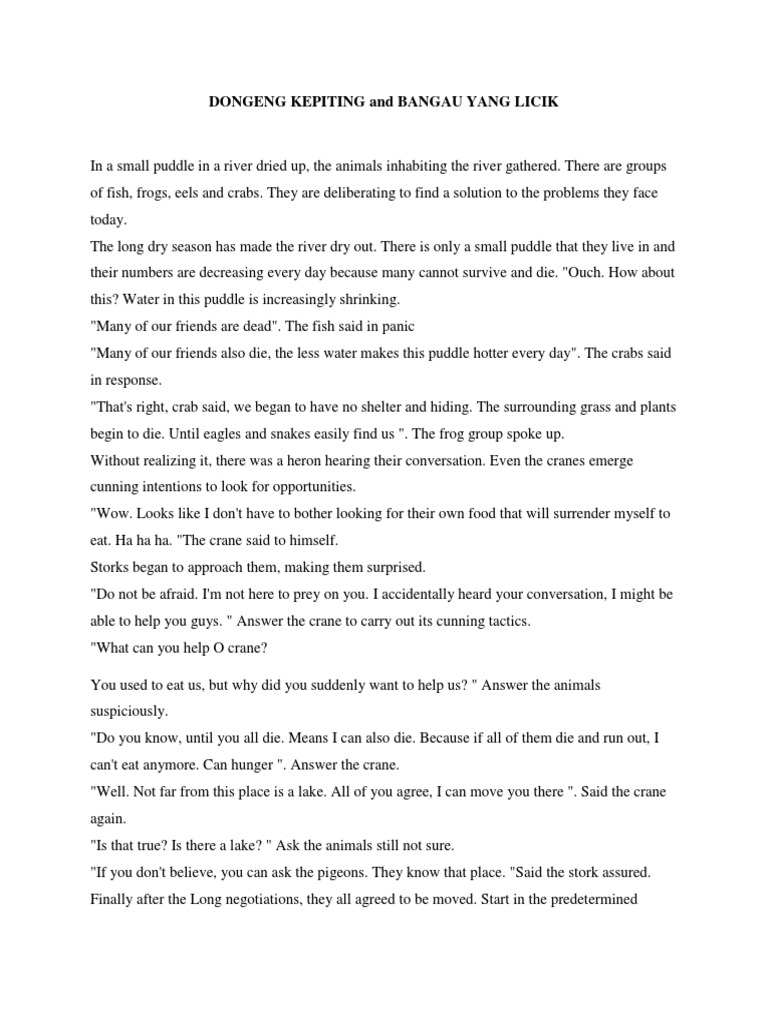 The Cunning Crane and the Wise Crab: A Fable About Deception and ...