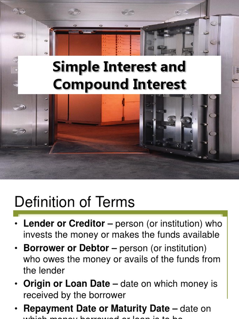 Simple Interest | PDF | Present Value | Interest