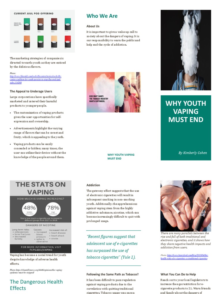 Vaping Brochure Genre | PDF | Electronic Cigarette | Leaf