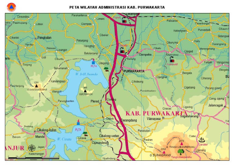 Peta Administrasi Wilayah Kabupaten Purwakarta | PDF
