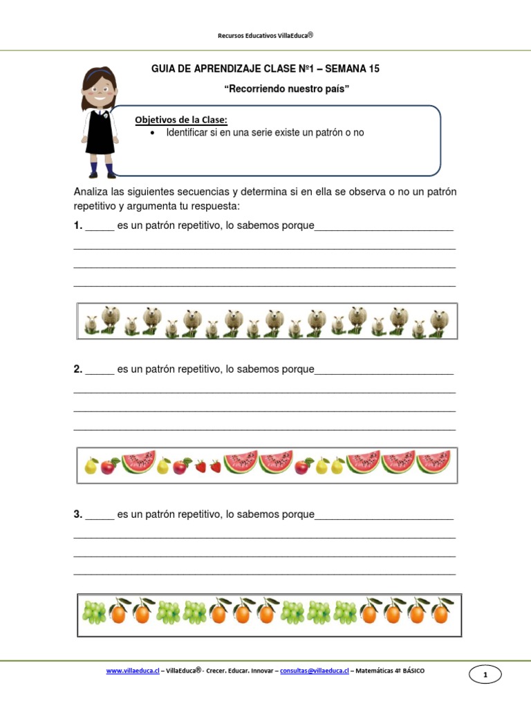 Secuencia de Patrones | PDF | Secuencia | Enseñanza de matemática