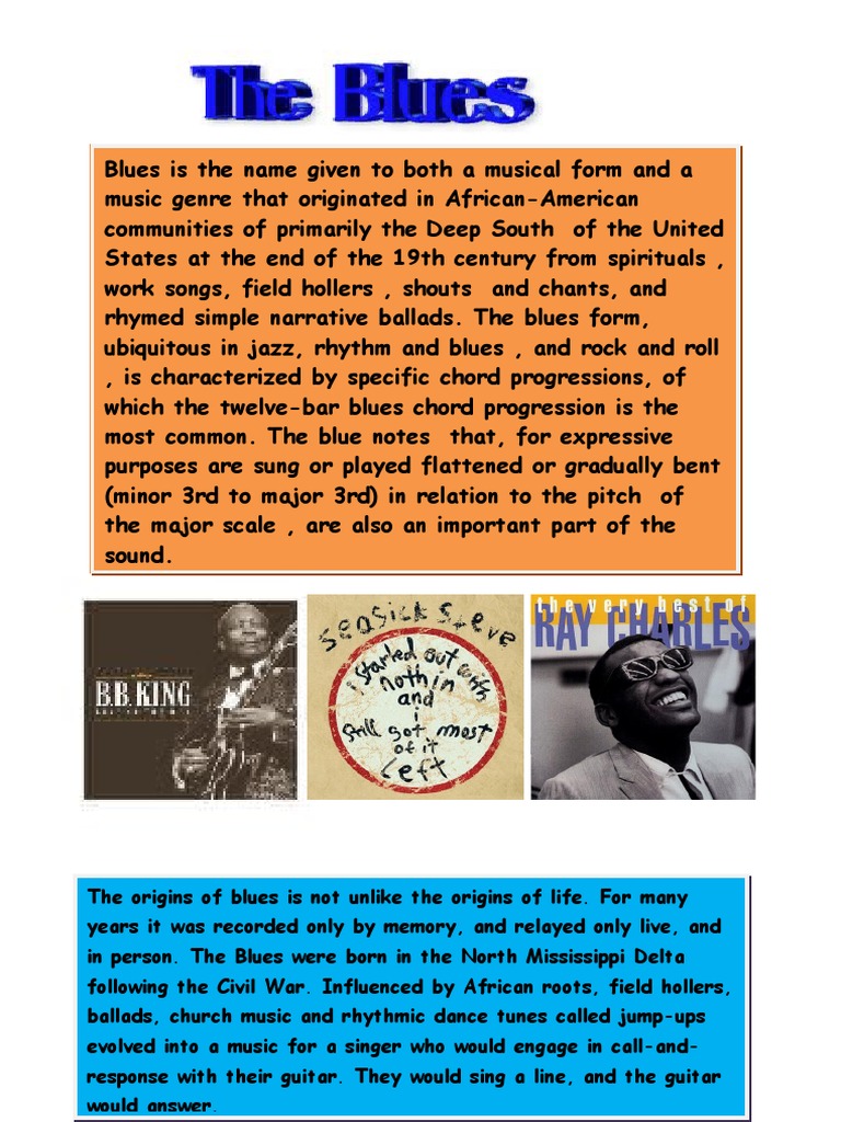 Origins and Characteristics of Blues Music | PDF | Art