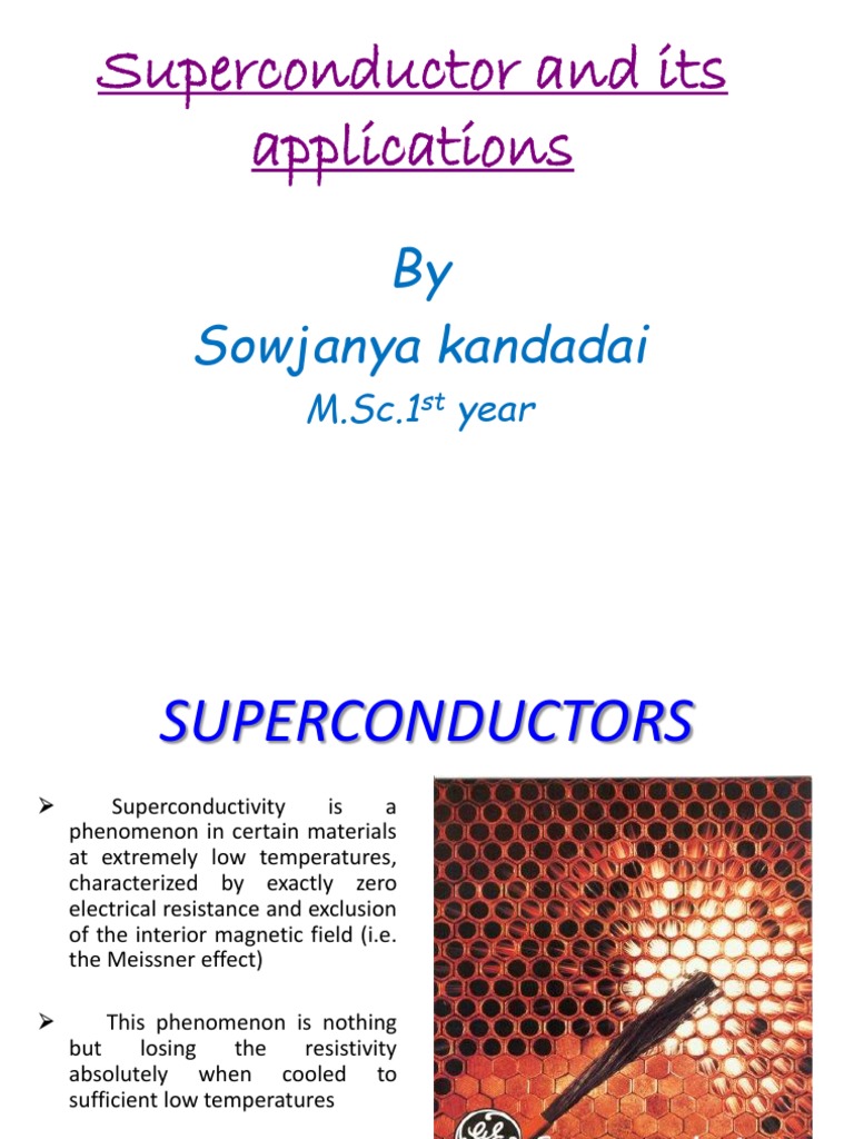 Presentation Superconductors Ppt. 1510844383 321612 | PDF | Superconductivity | Electricity