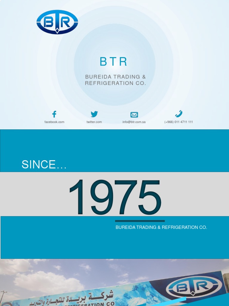 BTR Company Profile 2019 | PDF | Refrigeration | Economic Sectors