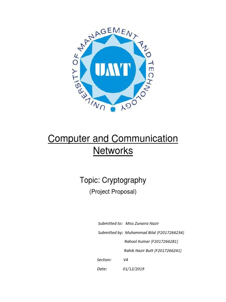 CCN Project Proposal | PDF | Cryptography | Encryption