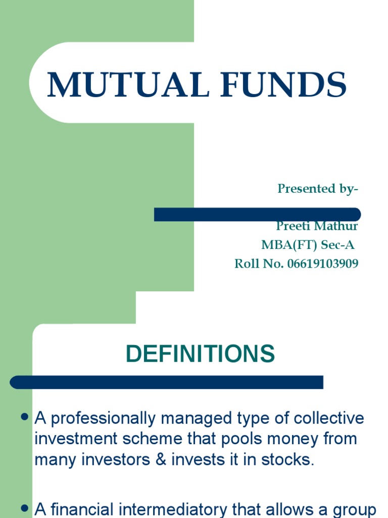 Understanding Mutual Funds Basics | PDF | Mutual Funds | Investing