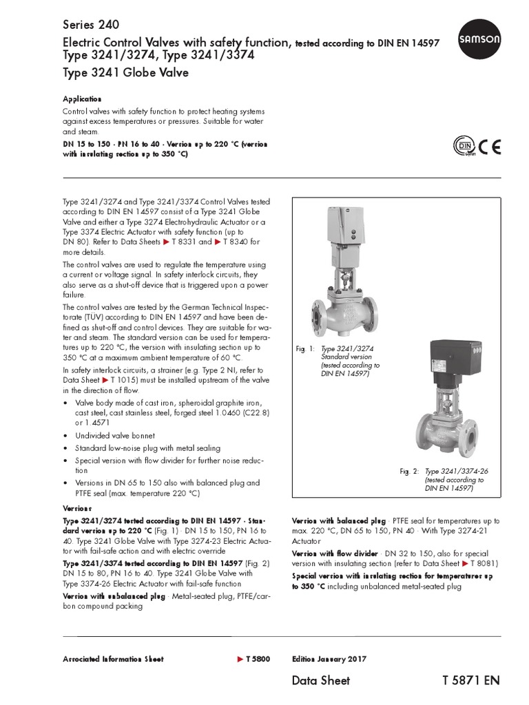 3241 | PDF | Valve | Actuator