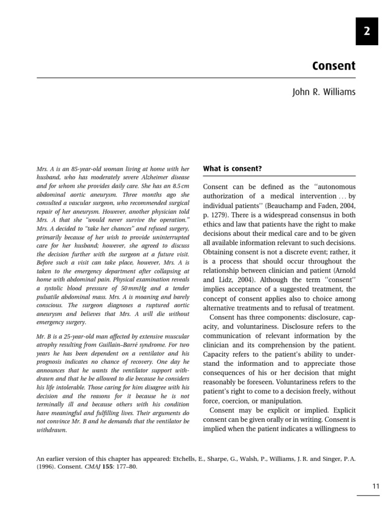Consent | PDF | Informed Consent | Autonomy