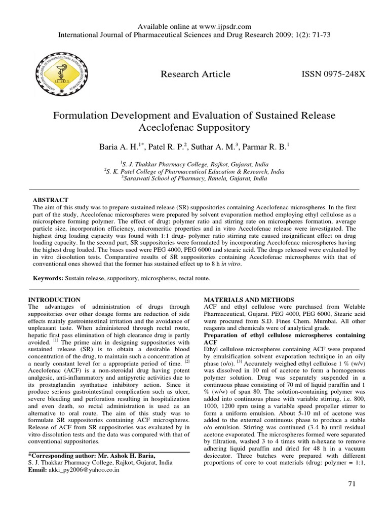 Formulation Development and Evaluation o PDF | PDF | Emulsion | Solvation