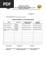 SOCO Team Composition and Roles | PDF | Crime Scene | Forensic Science