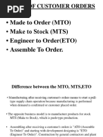 MTS, ATO, MTO, PTO, CTO, ETO Explained | PDF | Inventory | Supply Chain ...