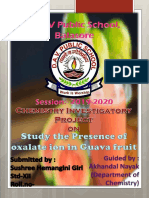 Oxalate Ion Content in Guava Fruit | PDF | Titration | Chemistry