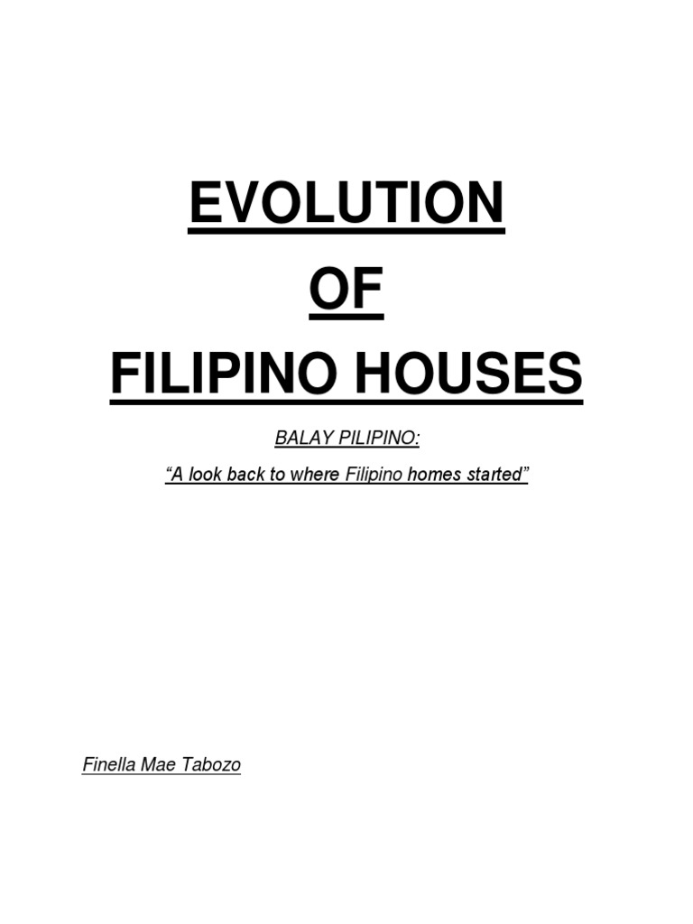 Evolution of Filipino House Designs | PDF | Condominium | Philippines