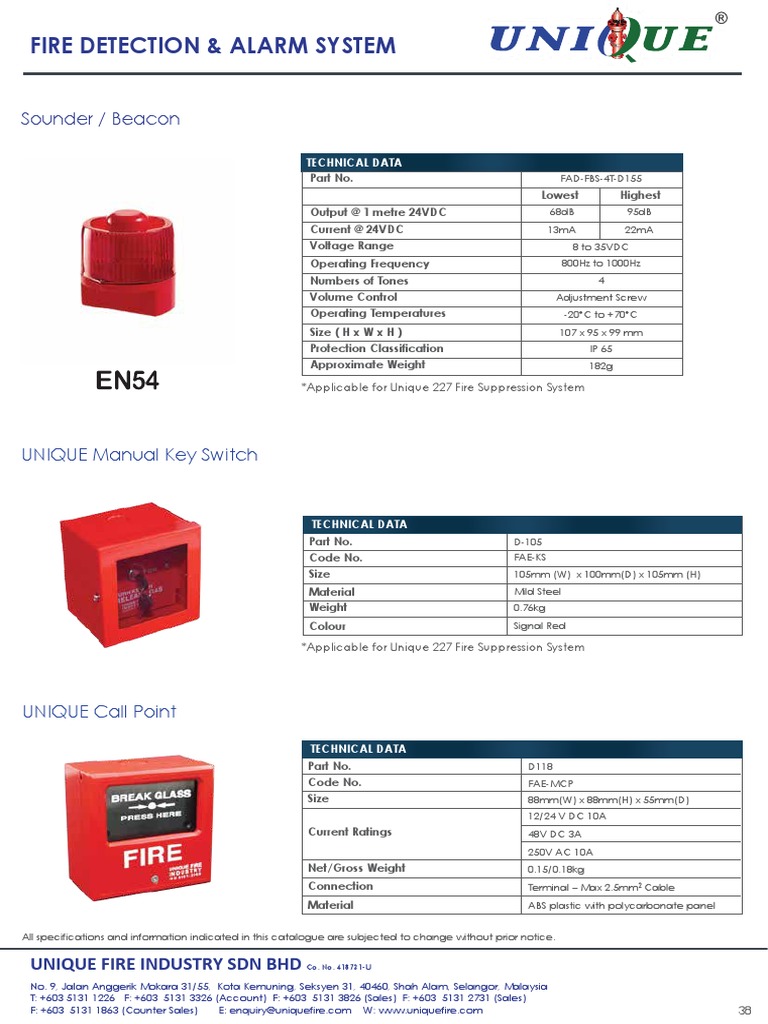 UFI Catalog Chapter 6 Fire Detection Alarm System Dragged 11 | PDF ...