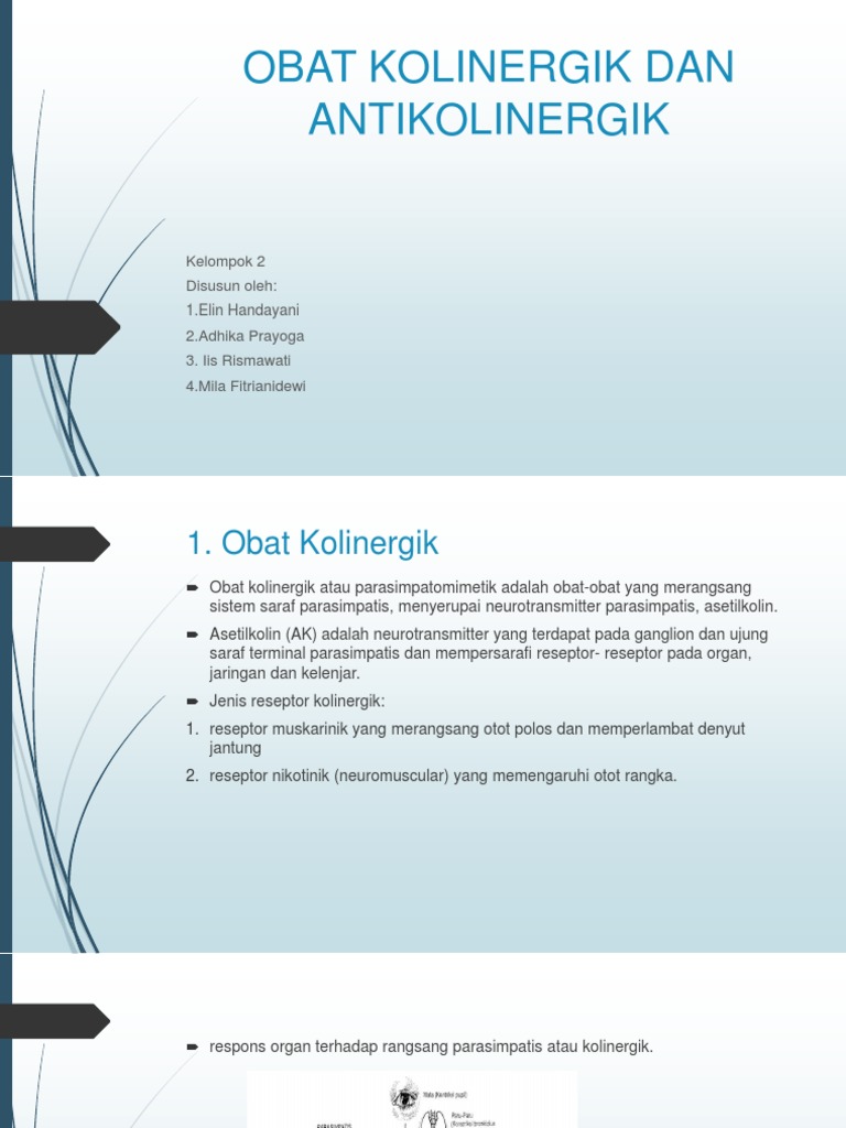 Obat Kolinergik Dan Antikolinergik | PDF