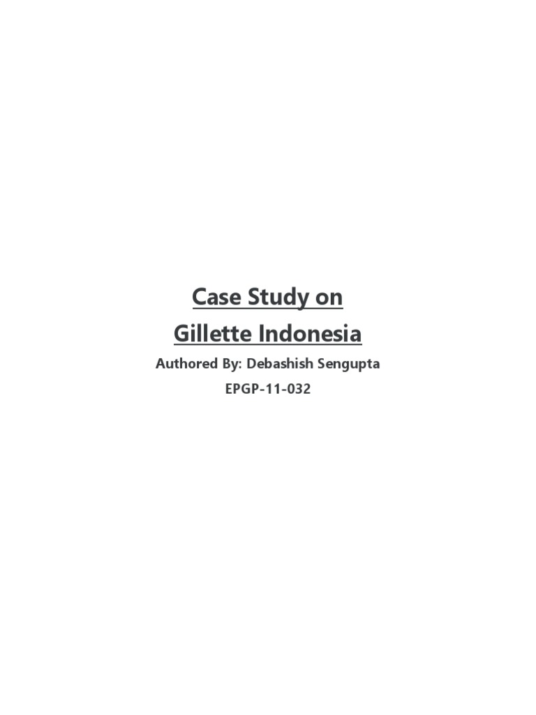 Gillette Indonesia Market Analysis & Growth Strategies | PDF | Shaving ...