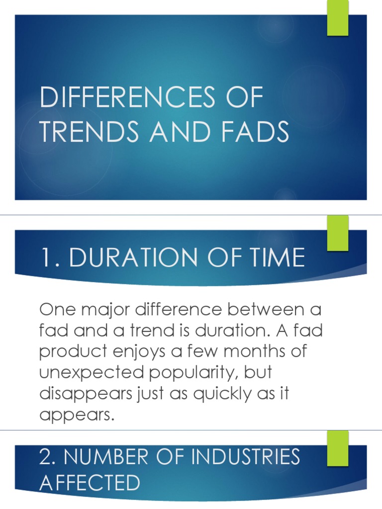 Differences between Trends and Fads | Foods | Food And Drink