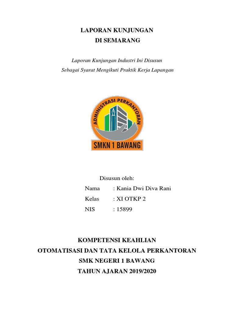 Contoh Laporan Kunjungan Industri | PDF