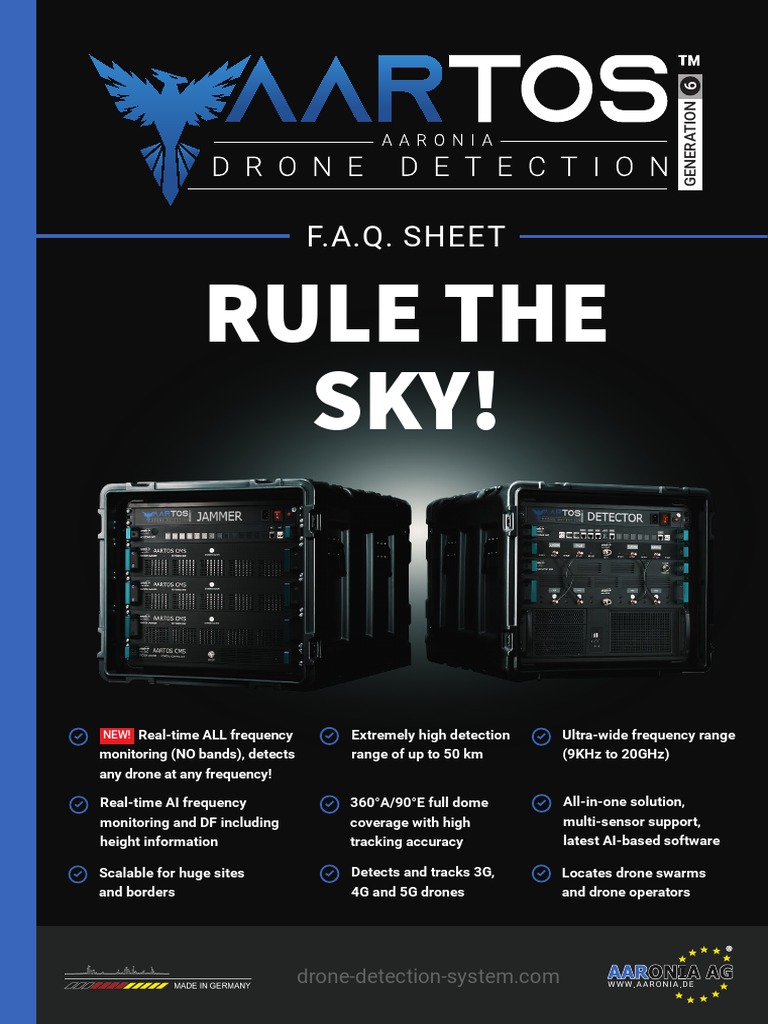 Aaronia AARTOS DDS FAQ PDF | PDF | Unmanned Aerial Vehicle | Radio