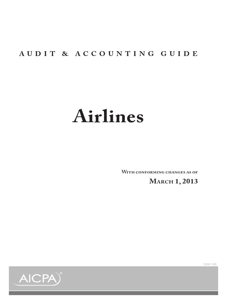 Chapter - 1 - Airline Auditing | PDF | Generally Accepted Accounting ...