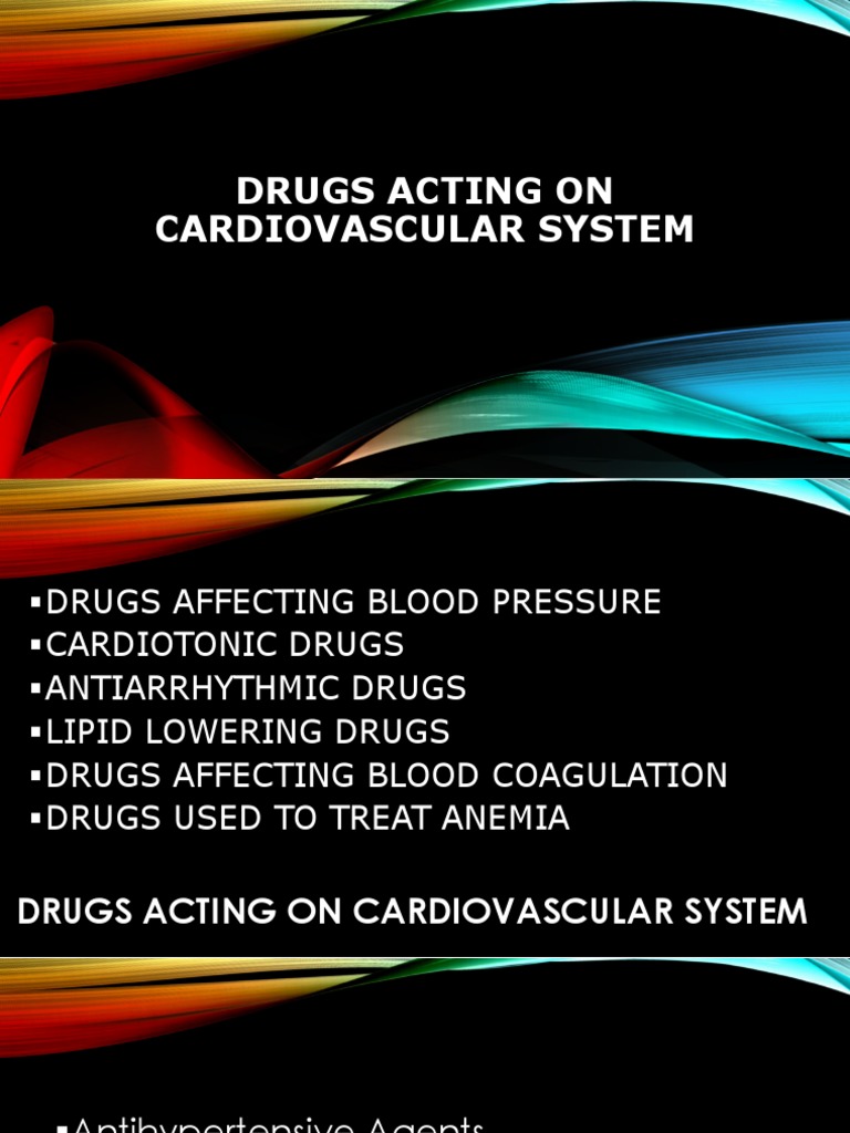 Pharmacology of Cardiovascular Drugs | PDF | Vasodilation | Hypertension
