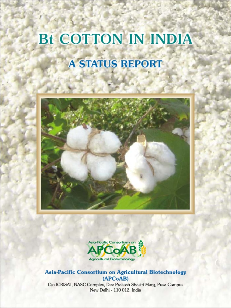 2007 BT Cotton in India PDF | PDF | Genetically Modified Organism | Cotton
