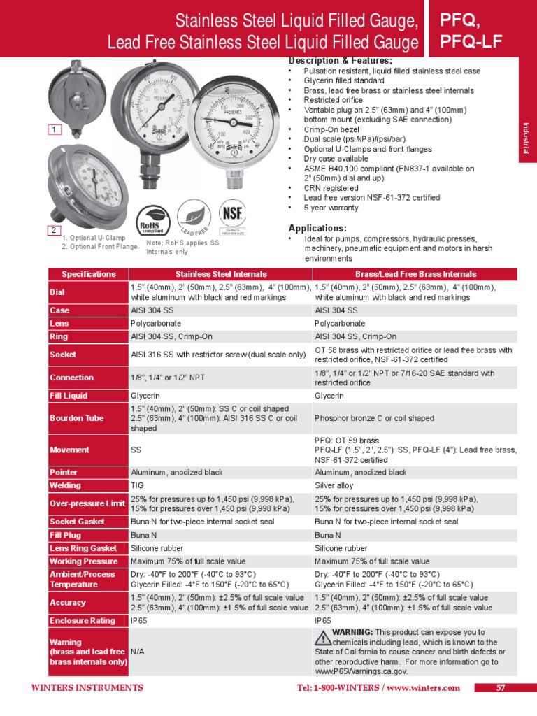 Winter PDF | PDF | Pressure Measurement | Mechanical Engineering