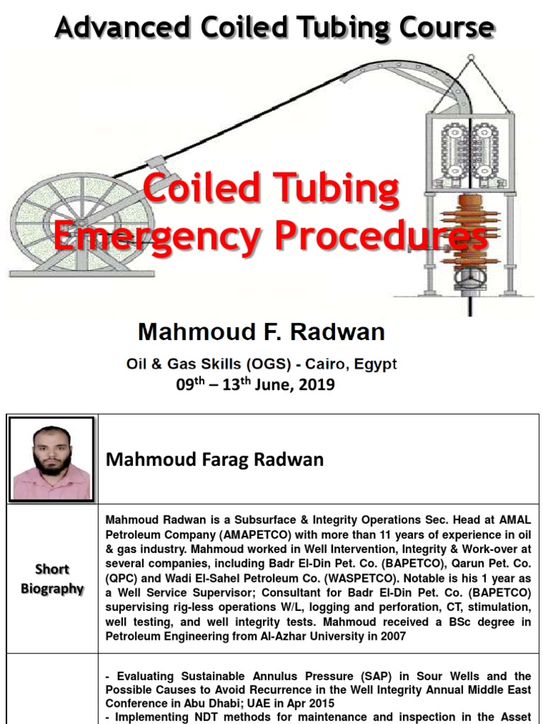 Coiled Tubing Emergency Procedures | PDF | Leak | Pipe (Fluid Conveyance)