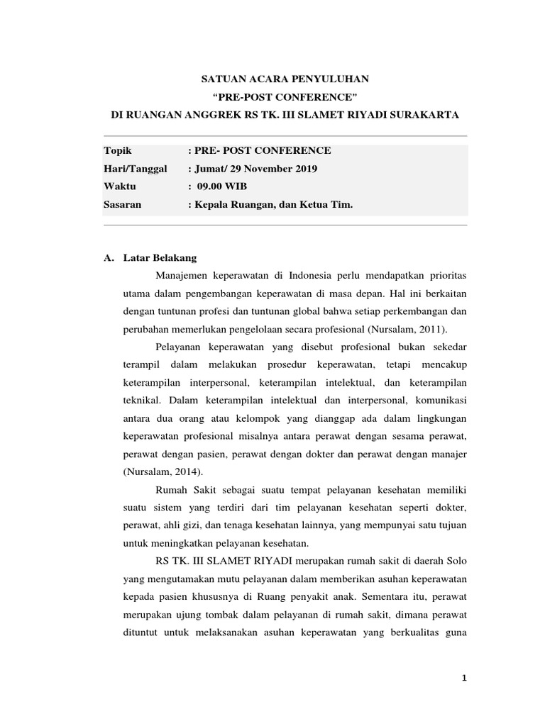 Sap Pre Post Conference (Vena) | PDF