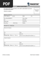 Interview Application Form | PDF | Career & Growth