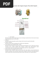 Bagian dan Fungsi Theodolite | PDF