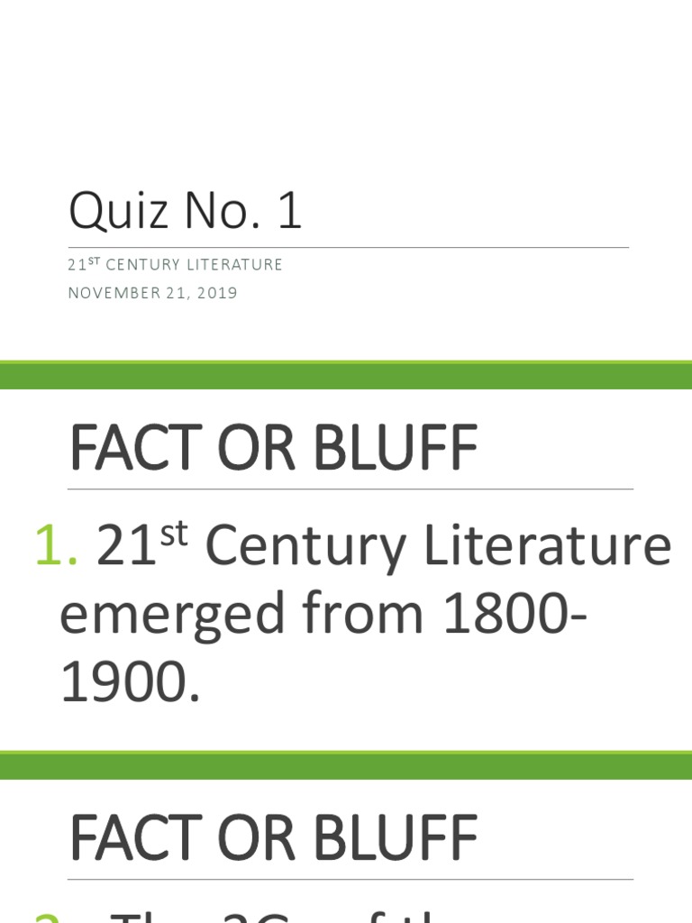 Fact or Bluff | PDF