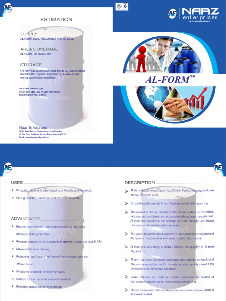 Datasheet of Al Form Oil C | PDF | Concrete | Civil Engineering