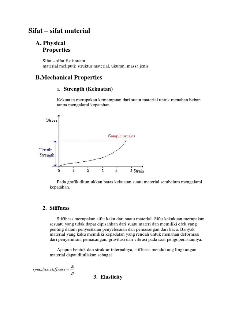 Sifat Material 1 | PDF