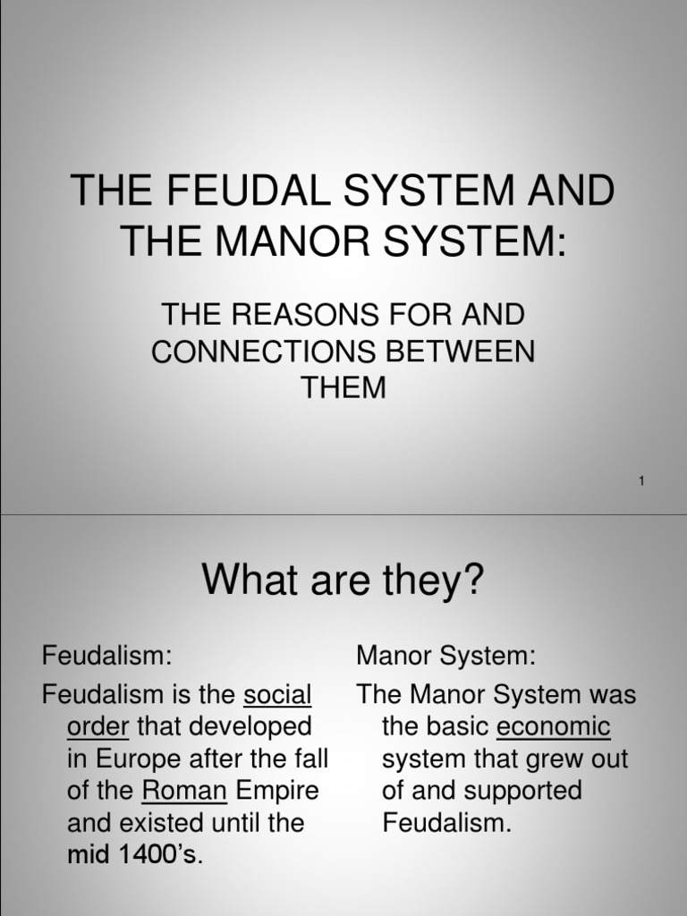 The Feudal System and The Manor System-0 | PDF | Feudalism | Knight