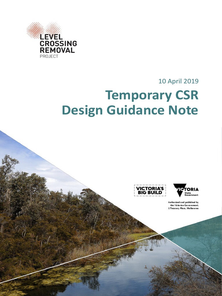 Temporary CSR Design Guidance Note PDF | PDF | Track (Rail Transport ...