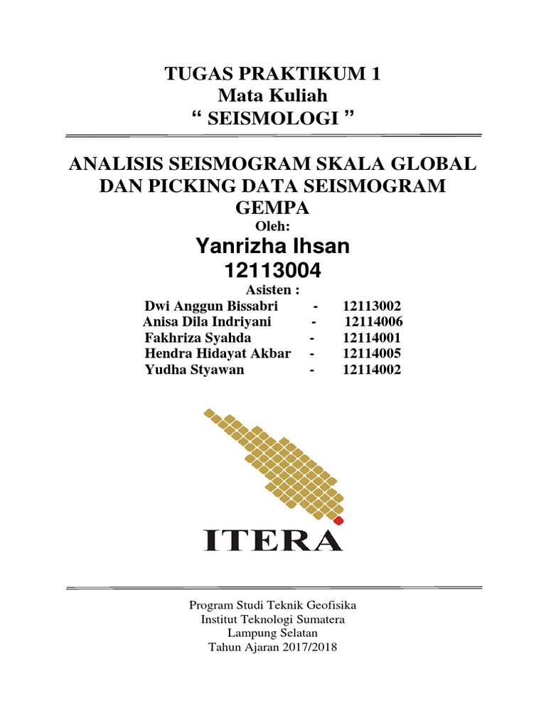 Analisis Seismogram Gempa Global | PDF