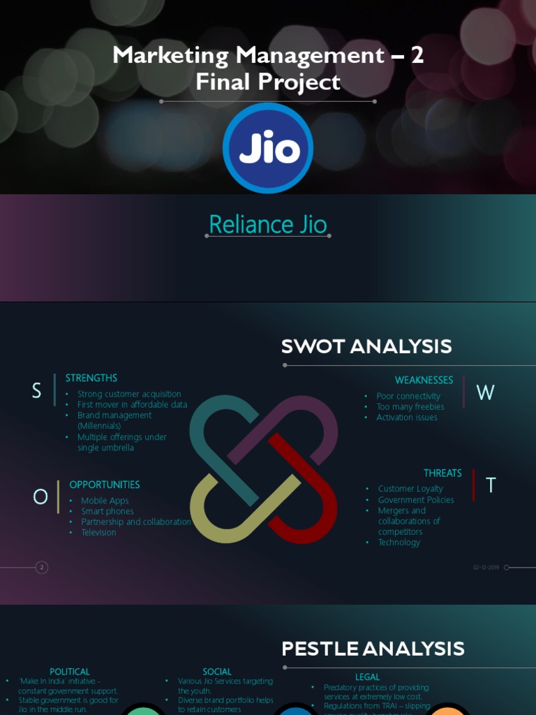 Reliance Jio SWOT Analysis Overview | PDF | Telecommunications | Economies