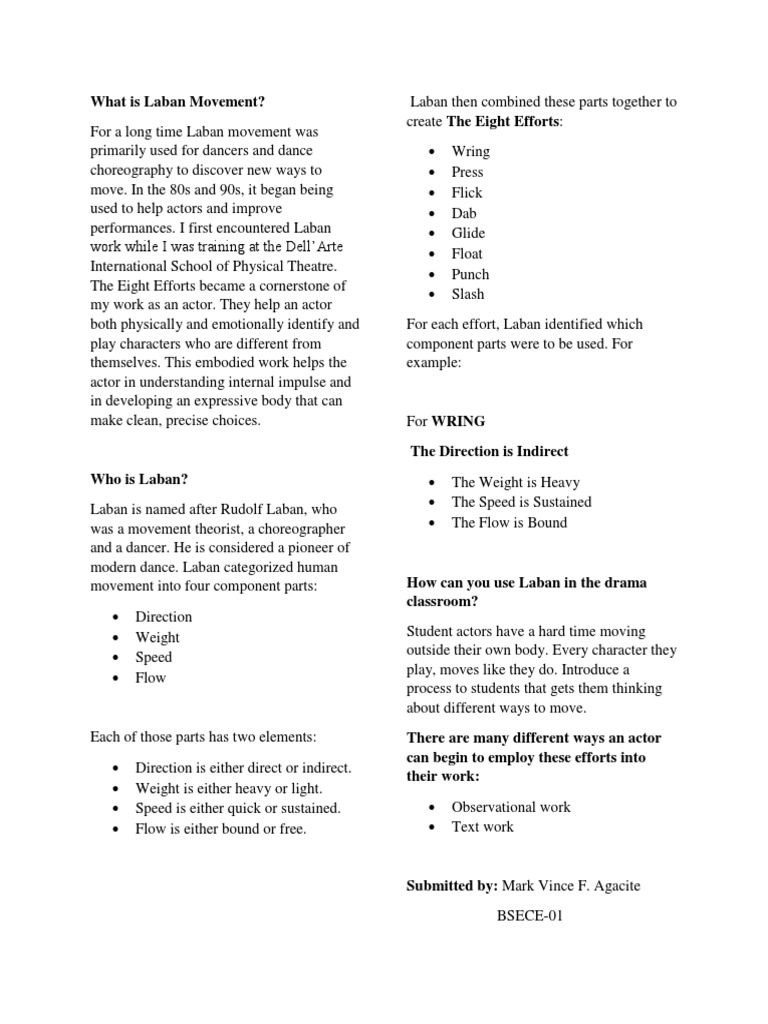 What Is Laban Movement | PDF | Dances | Entertainment
