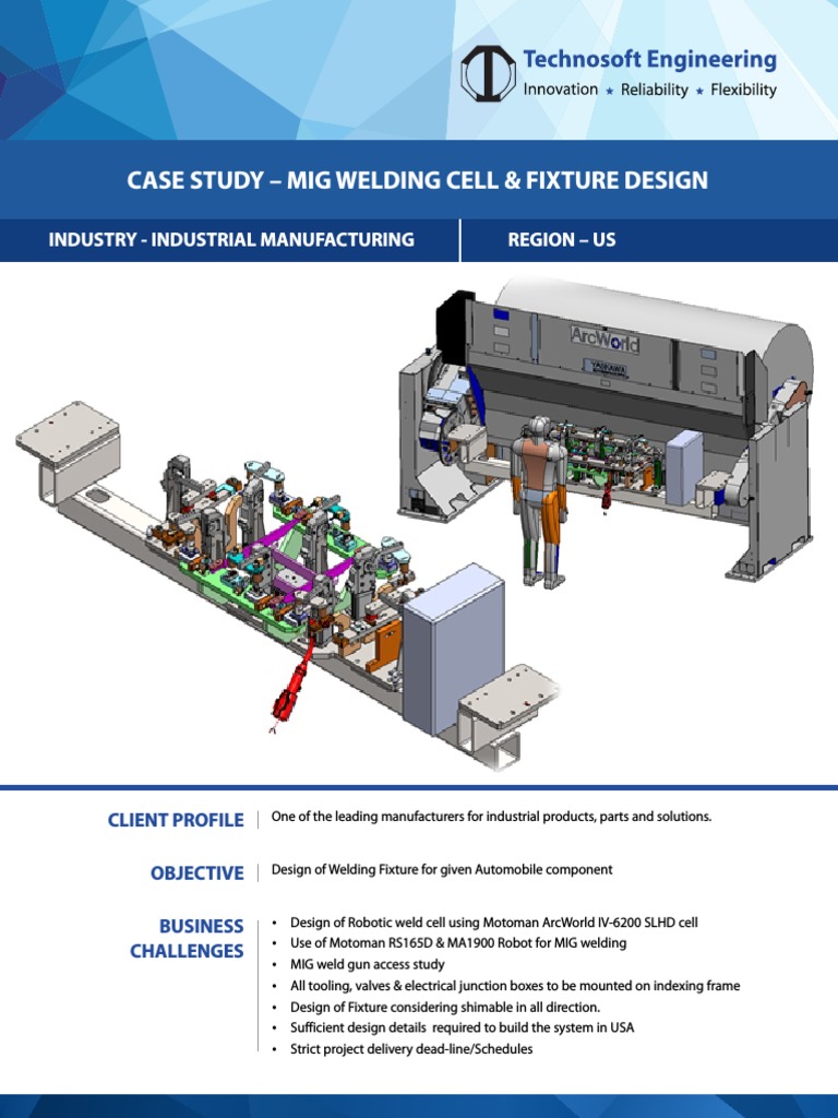MIG Welding Cell Fixture Design Case Study | PDF | Machines | Engineering